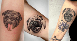 Tatuagem de Pug – 50 ideias super fofas para amantes da raça!