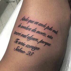 +45 tatuagens Salmo 23 belíssimas e inspiradoras!